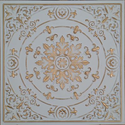 PL18 Faux finishes tin victoria gold ceiling tiles decor wall panels ...