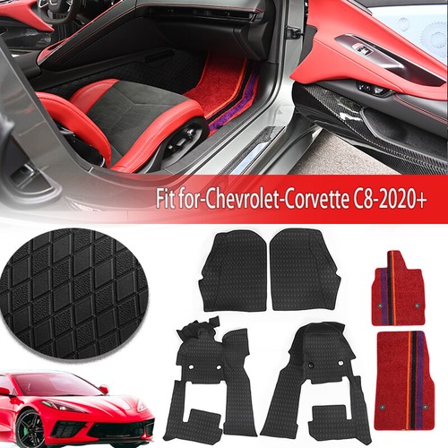 2020-24 Full Floor Mats All Weather Luxury Carpet'for Corvette C8 ...