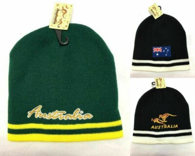 New Adults Men's Beanie Warm Hat Australian Souvenir Beanie Kangaroo ...