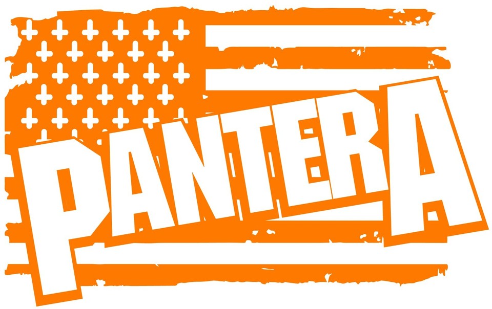 Pantera American Flag Vinyl Decal Window Sticker Thrash Heavy Metal ...