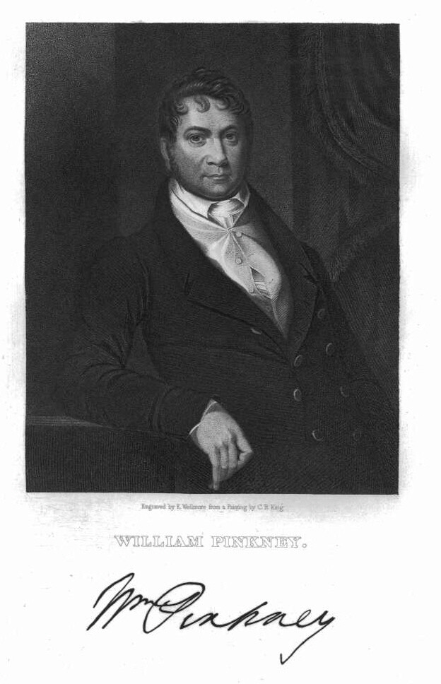 Maryland Senator Attorney General WILLIAM PINKNEY ~ Old 1865 Art Print ...