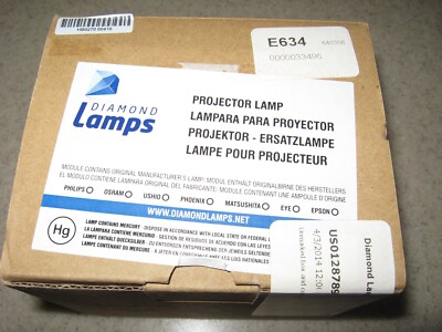 Projector Lamp Bulb DELL 3200MP OPTOMA EP737 ACER PD520 Diamond Lamps ...