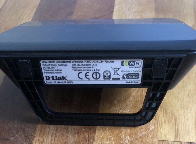 D-Link Dsl-3680 Wireless N150 Adsl2 Broadband Modem Router for sale ...