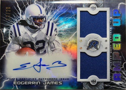 2024 Topps NFL Colts - Edgerrin James Player Worn Patch Autograph SSP ...