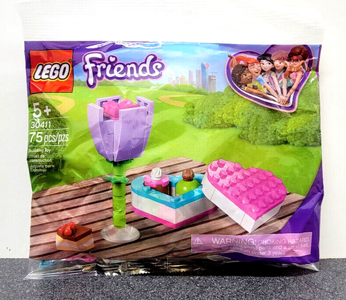 Lego 30411 FRIENDS Chocolate Heart Box & Flower Valentine Gift ...