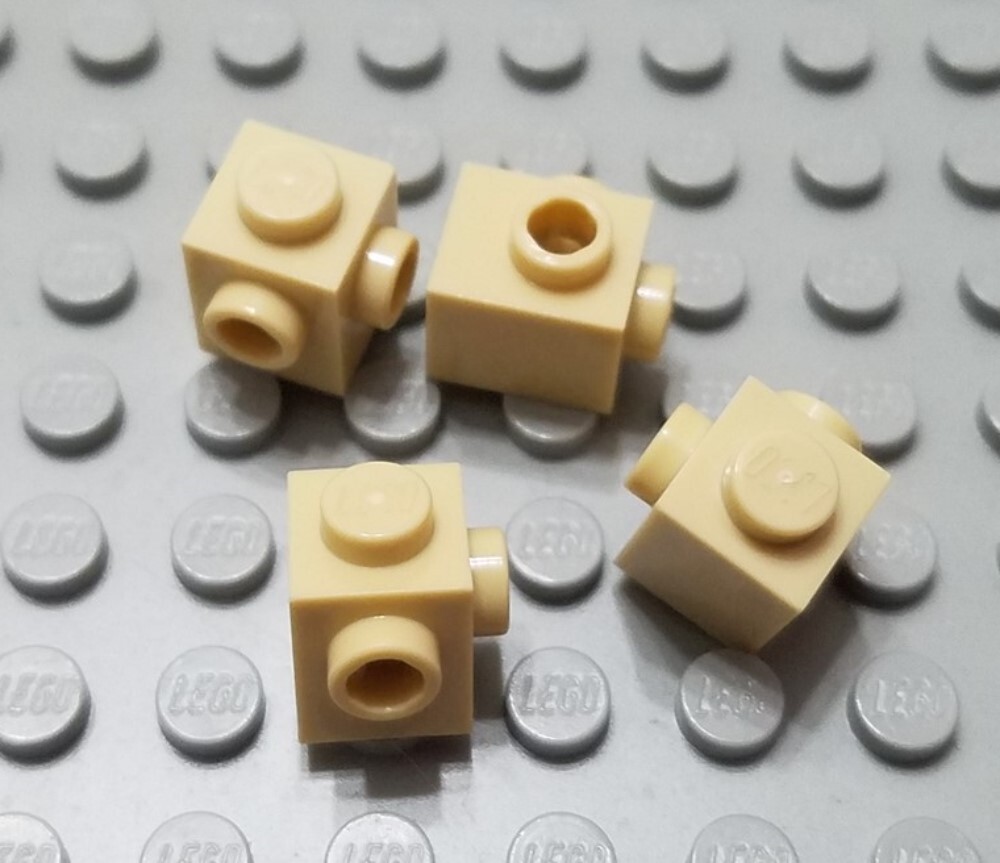 LEGO New Lot of 2 Tan 1x1 Bricks with 2 Side Studs | eBay