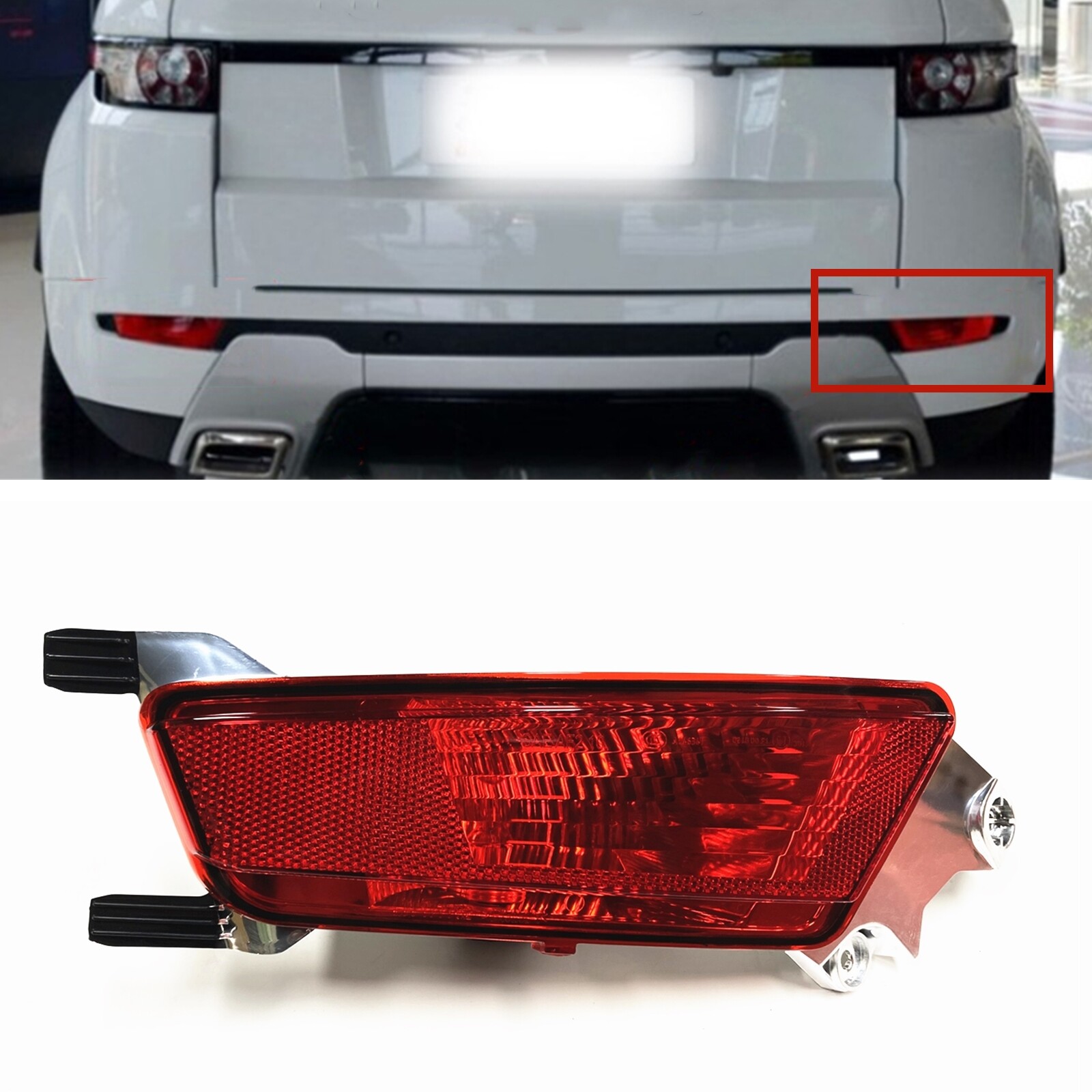Red Rear Bumper Left Fog Lamp Light For Land Range Rover Evoque 11-19 ...