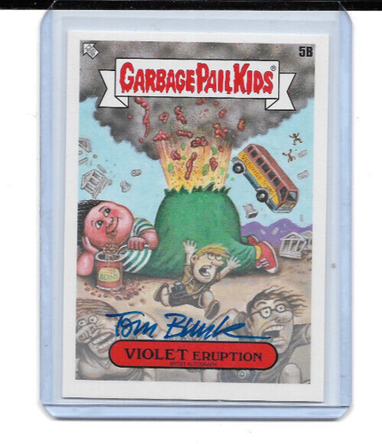 Garbage Pail Kids Go On Vacation - 5B Tom Bunk Autograph Card #29/50 NM ...