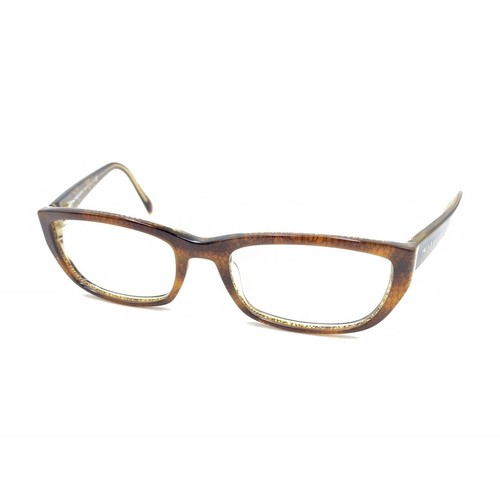 Prada VPR 18O BF4-1O1 Brown Rectangle Eyeglasses Frames 52-18 135 Italy ...