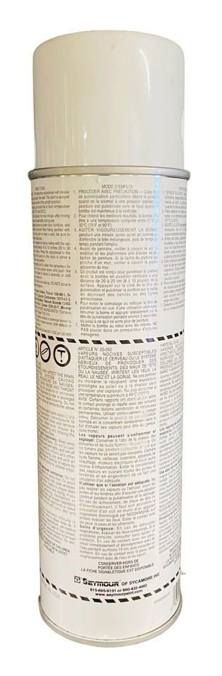 Seymour 20-052 Old White Ceiling Tile Spray Paint~VOC Compliant 16oz ...