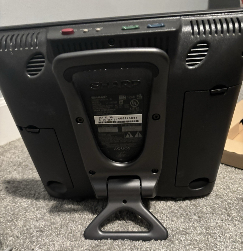 RARE Sharp Aquos LC-13E1UB” Liquid Crystal Television Gaming W/ Box ...