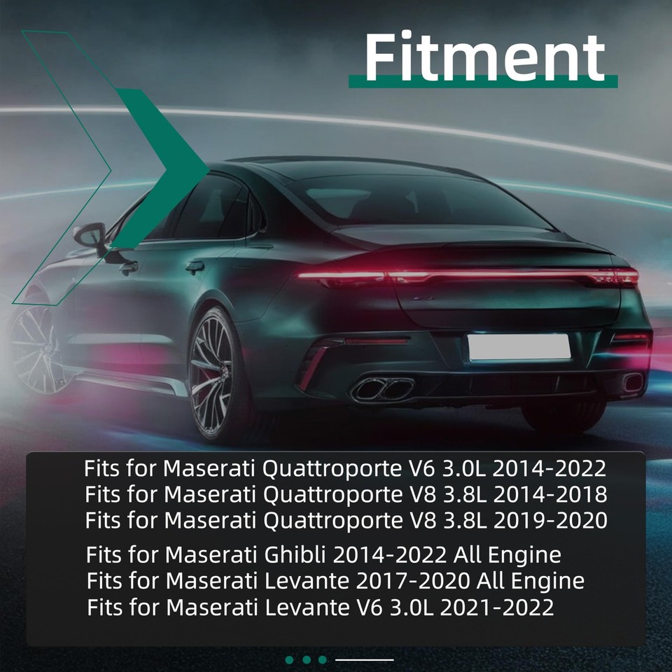 4PCS Engine Air Filter + Oil Filter + Cabin Air Filter for Maserati ...