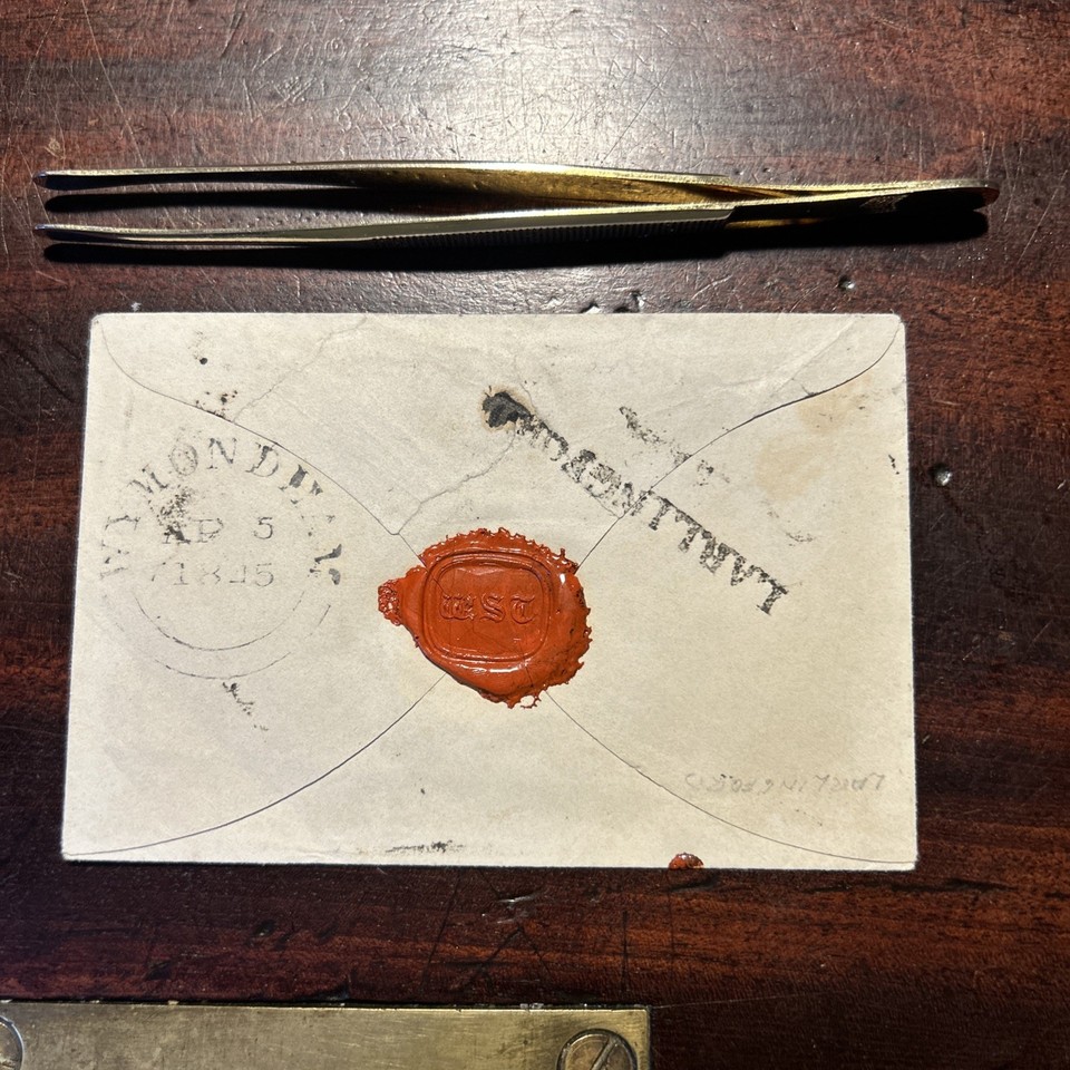 Lovely Norfolk Postal History QV Env 1845 1d sg8 Thetford Wymondham ...