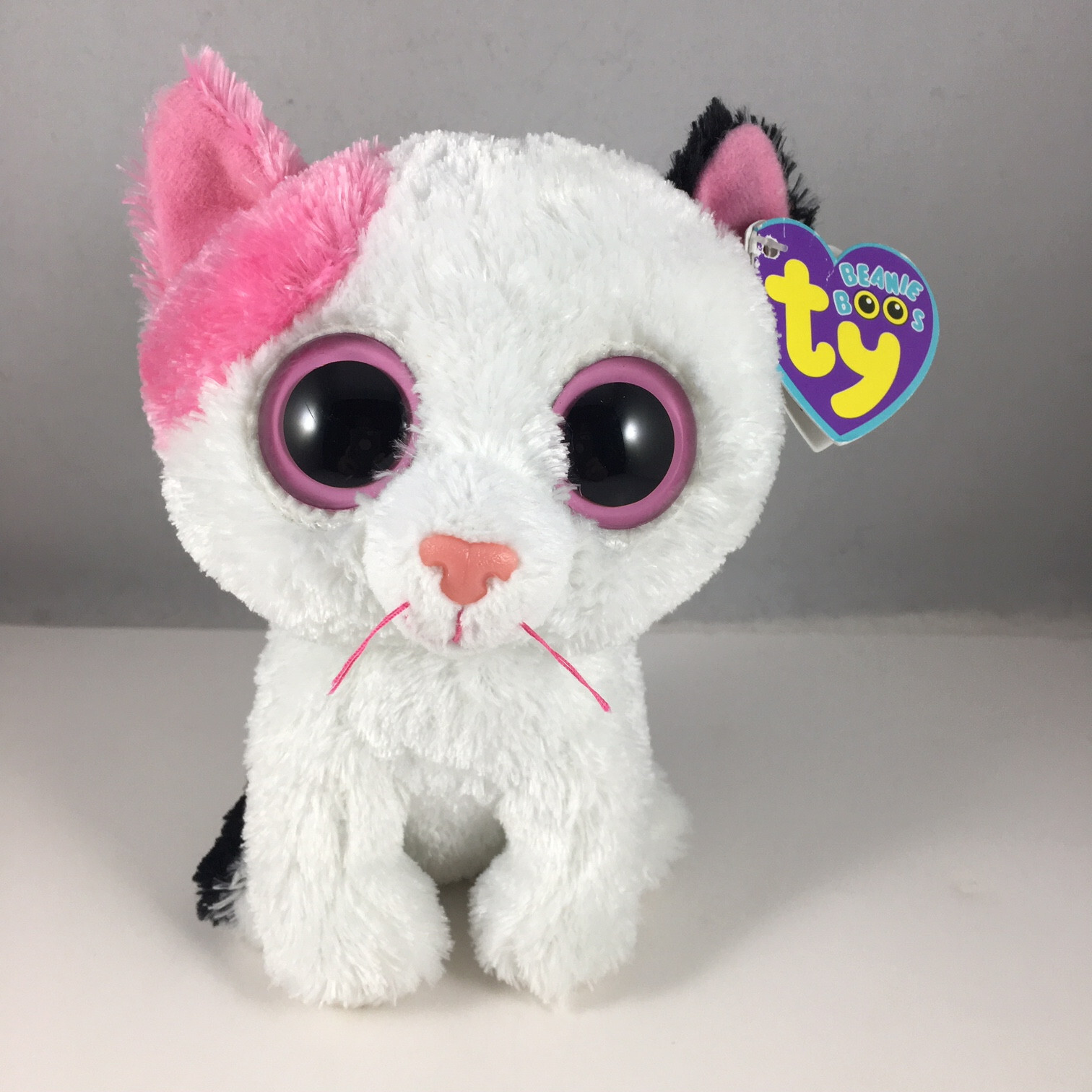 Ty Beanie Boos - MUFFIN the Cat (6 Inch) (Solid Eyes Color) *NOT MINT ...
