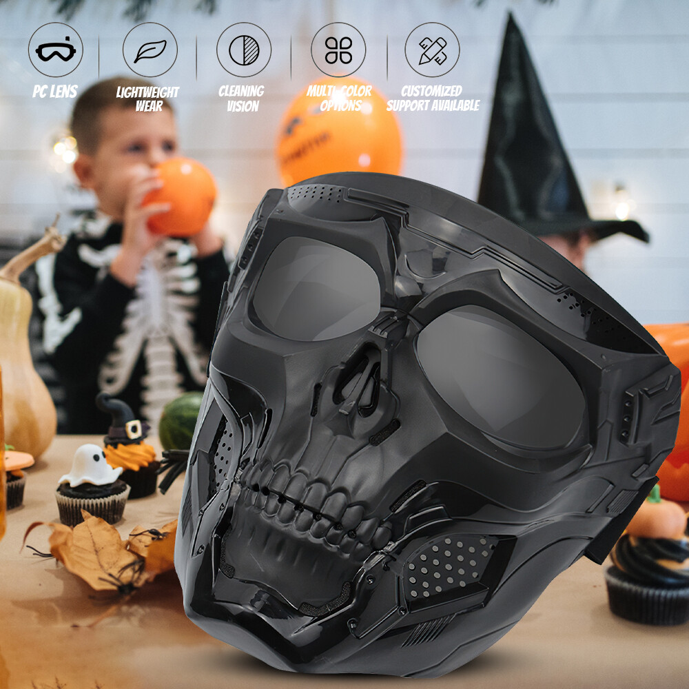 Skull Paintball Masks Airsoft Mask,Full Face Masks Skull Skeleton With