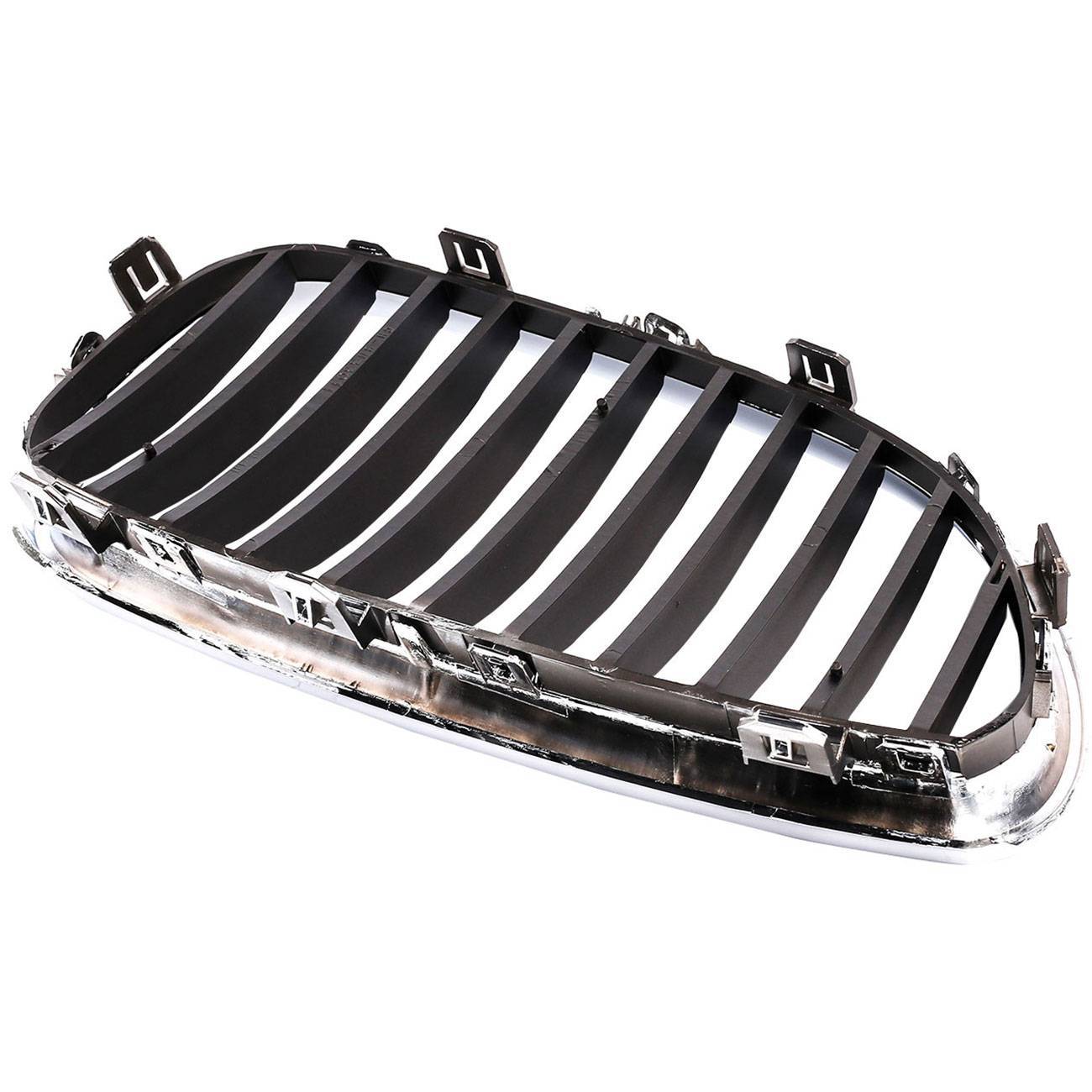 Bumper Hood Chrome Grill Grille Kidney Front L + R for BMW E60 E61 ...