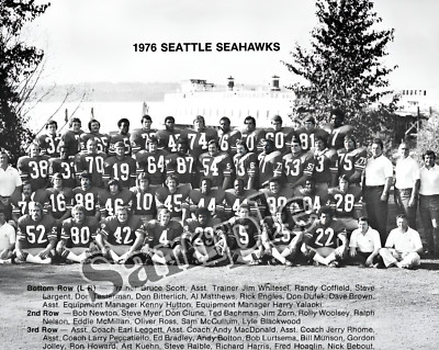 1976 Seattle Seahawks Team Picture with Names 8 X 10 Photo Picture | eBay