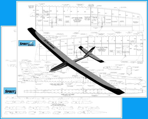Great Planes Model Airplane Plans (RC): SPIRIT ELITE 2M (78") Sailplane ...