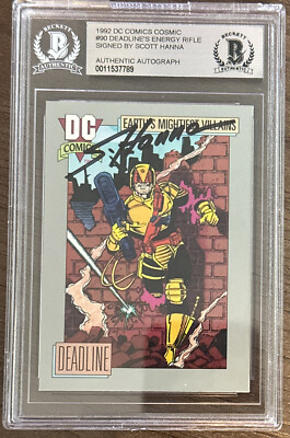 1992 DC Comics - Deadline Energy Rifle SIGNED Scott Hanna Beckett BAS ...
