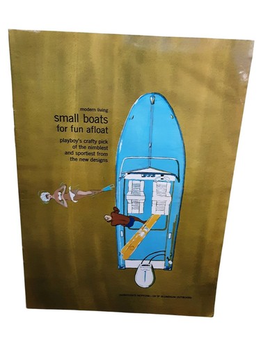 1963 Playboy Ad Small Boats for Fun Afloat Duratech Neptune Feature 60s ...