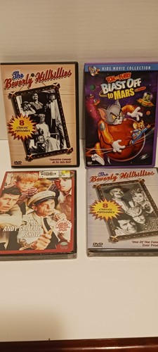 4 Family Comedy DVD's 2 Beverly Hillbillies, 1 Andy Griffth, 1 Tom and ...