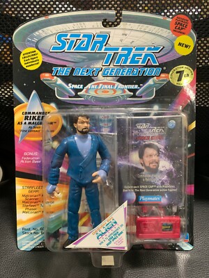 Playmates 1994 Star Trek The Next Generation Commander Riker Action ...