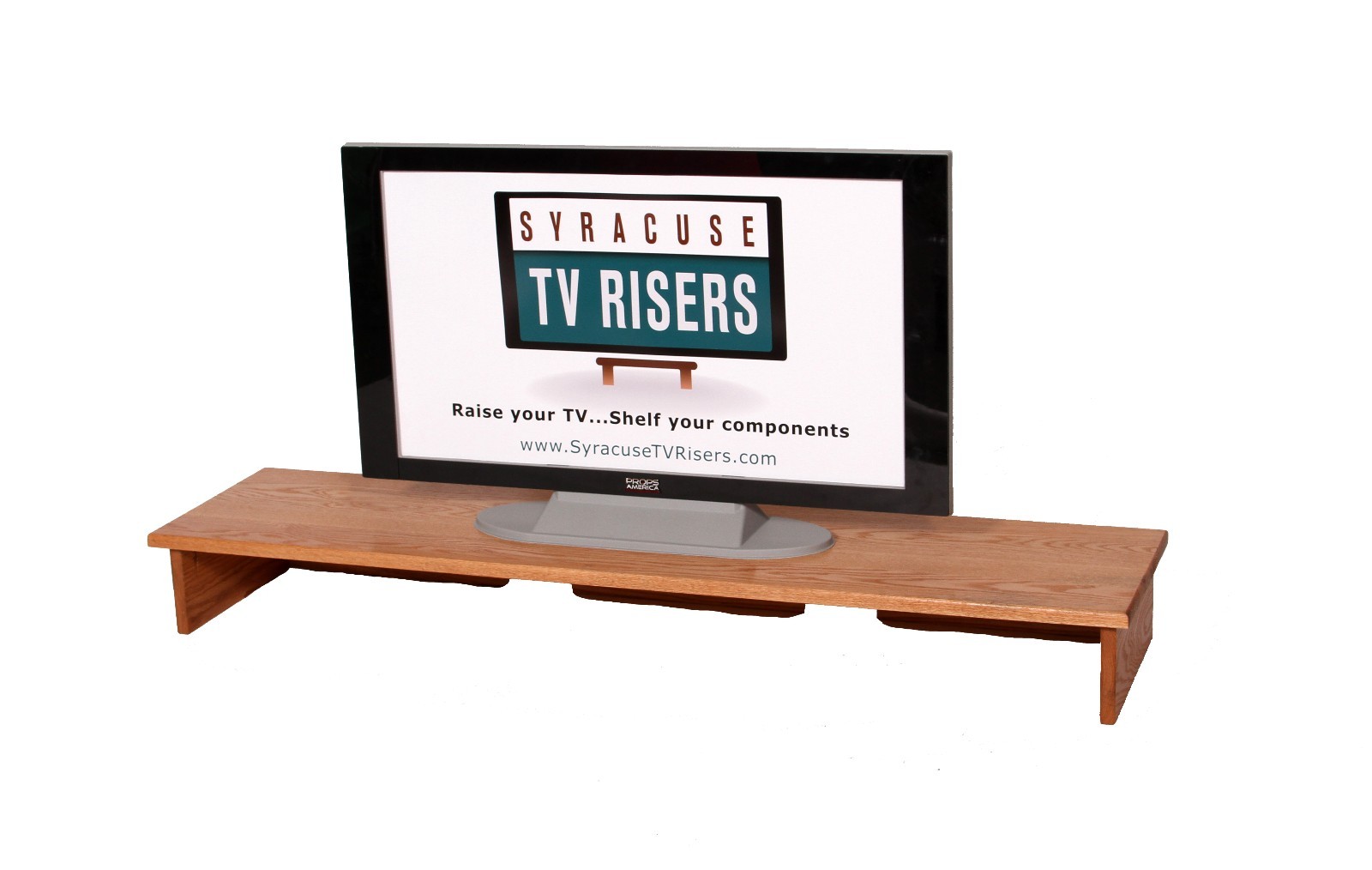 Ipswich X-Large smooth top SOUND BAR TV RISER-53x13x6outside-50x12x5 1/ ...
