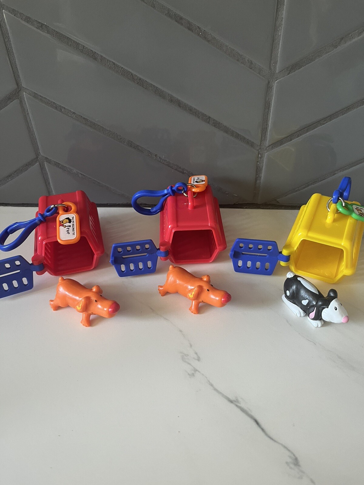 RARE-SET OF 3 SONIC 2001 Wacky Pack Pet Keepers Coney (2) And Rabbit W ...