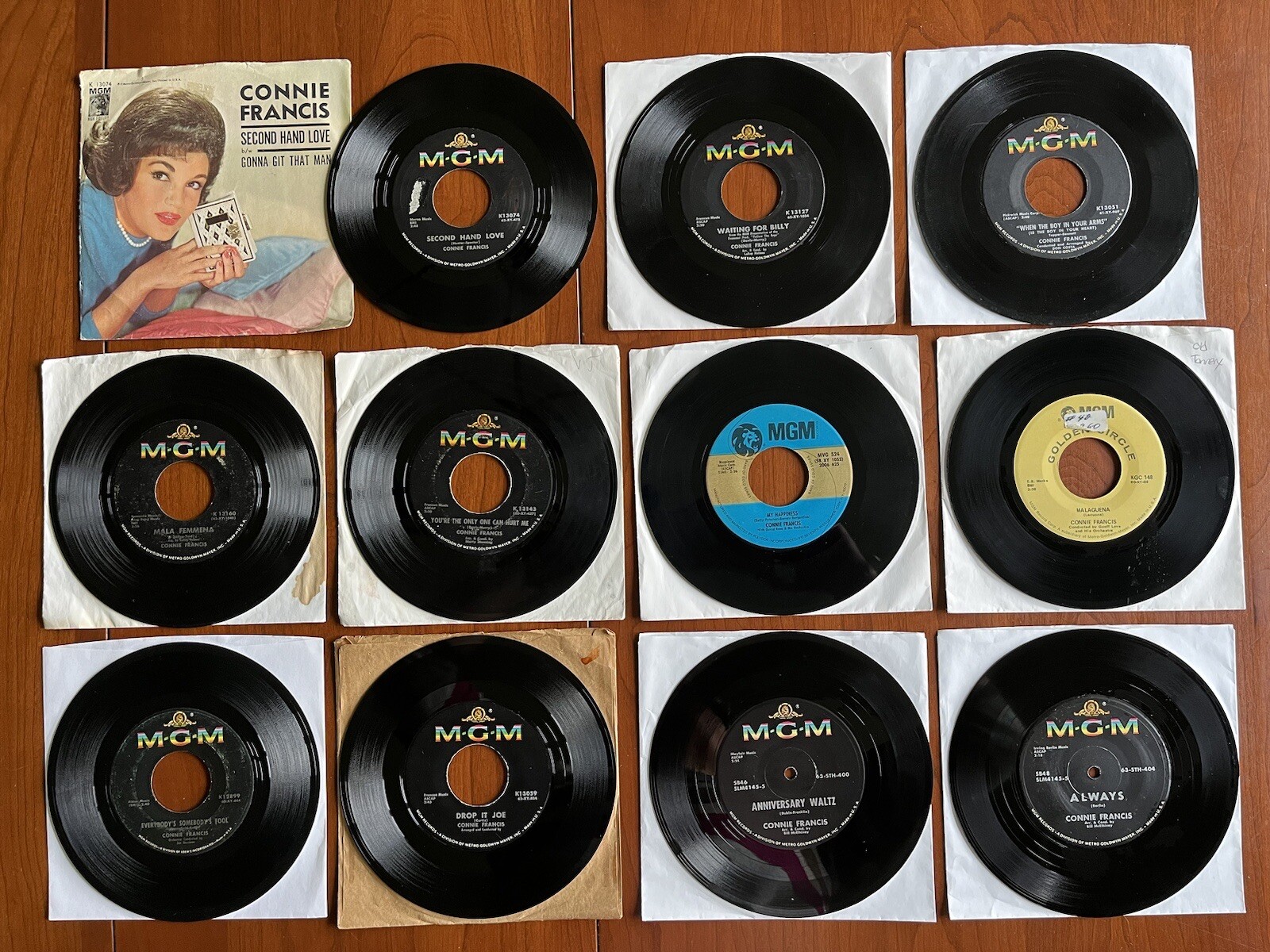 Lot of (11) Connie Francis 45 RPM Records - Lot #1 | eBay