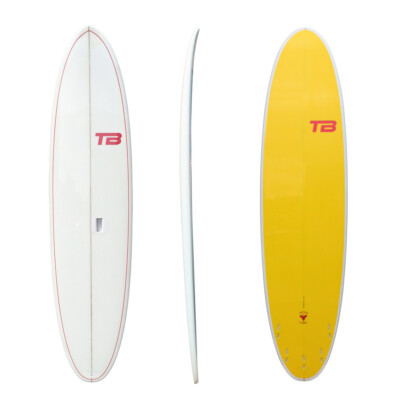 Trigger Bros Hot Dog Stubby TB Logo 8ft Surfboard in Yellow - Size 8ft ...