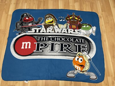 M&M Star Wars throw Chocolate MPire 50”X 60” Fleece Blanket Throw | eBay