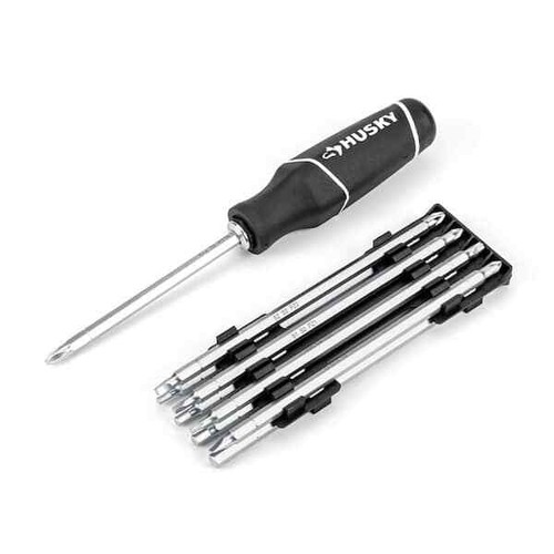 Husky 10 Piece Interchangeable Blade Phillips Torx Bits Screwdriver ...