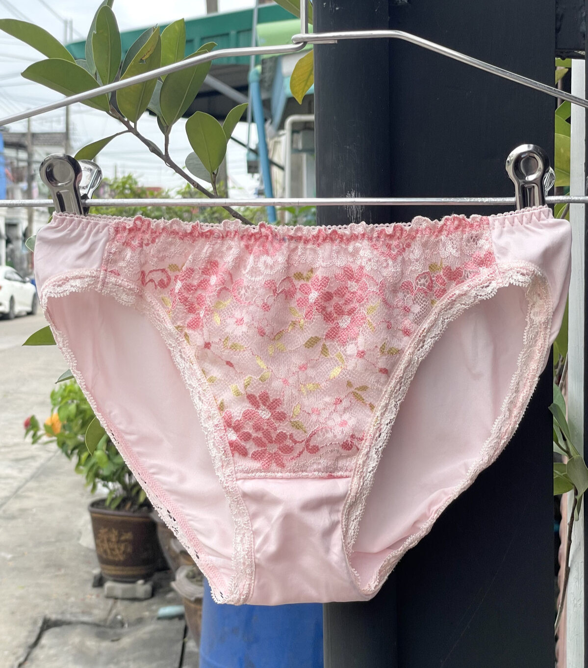 Vintage Slippery Baby Pink Polyester Nylon Panty Silk… - Gem