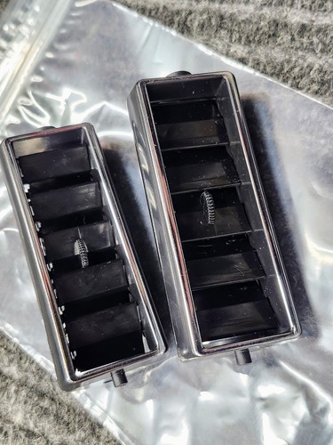 77-82 C3 Corvette Center Dash Vents Outlet Air Deflector PAIR Black ...