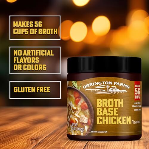 Orrington Farms Chicken Flavored Broth Base & Seasoning, 12-Ounce (Pack ...