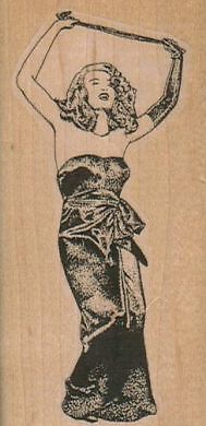 Dancer/Stripper 1 3/4 x 3 1/2" Rubber Stamp, Dancer Stamp, Dancing | eBay