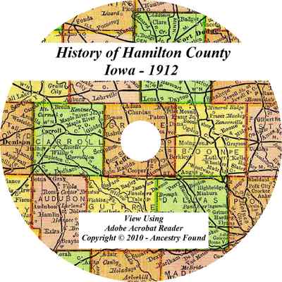 1912- HAMILTON County Iowa IA - History Genealogy Ancestry - Webster ...