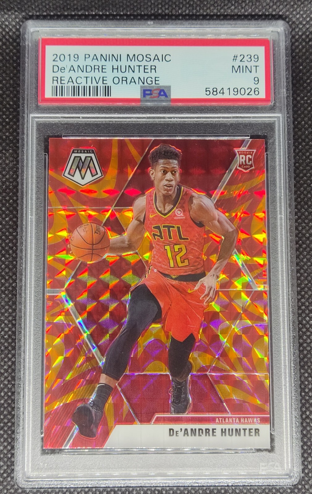 DeAndre Hunter 2019-20 Panini Mosaic Reactive Orange SP Rookie PSA 9 | eBay