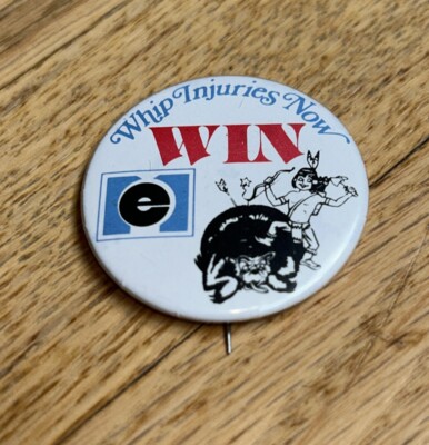 WIN - Pres. Ford Whip Inflation Now TIE IN Button WHIP INJURIES NOW | eBay
