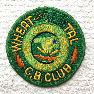 PATCH Salesman Sample Wheat Capital CB Club Enid Oklahoma | eBay