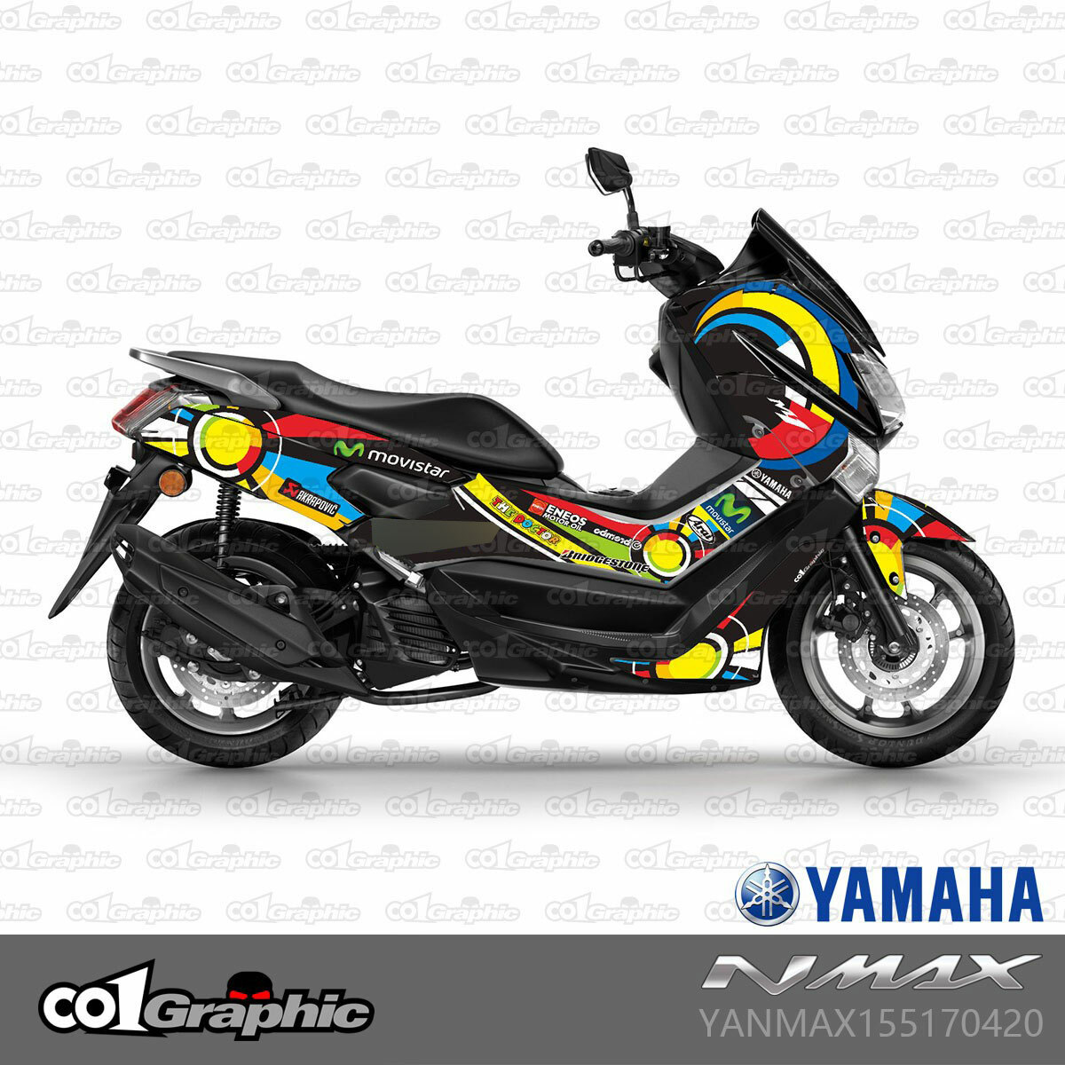 GRAPHICS DECALS STICKERS FULL KIT FOR YAMAHA NMAX 155 2015-2019 | eBay
