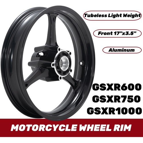 17" Front Wheel Rim Gloss Black for Suzuki GSXR 1000 2005-08 GSXR 600 ...