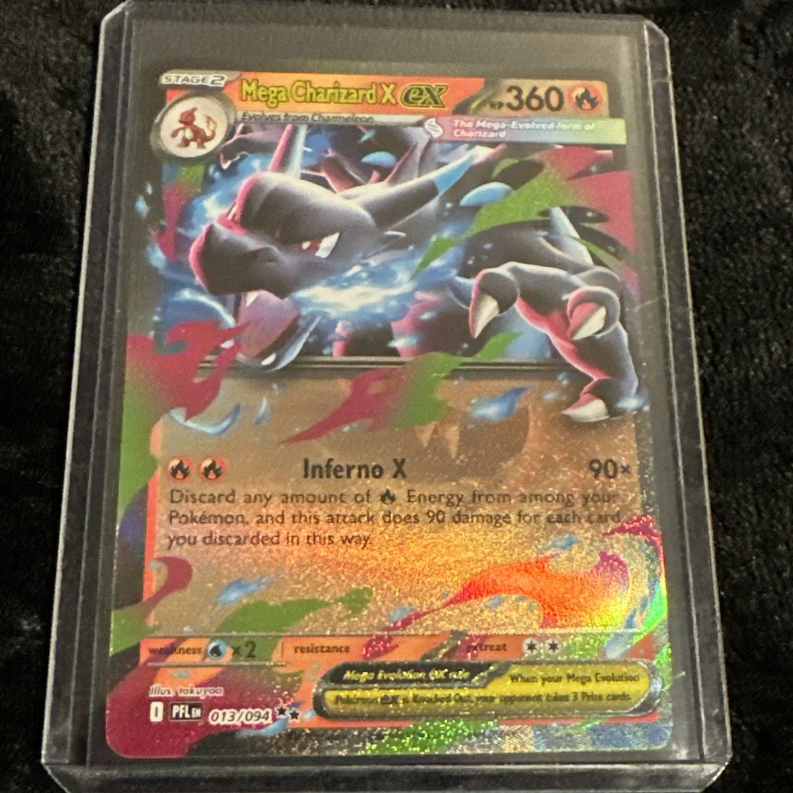 Mega Charizard X ex 2025 Mega Evolution: Phantasmal Flames #13/94 ...