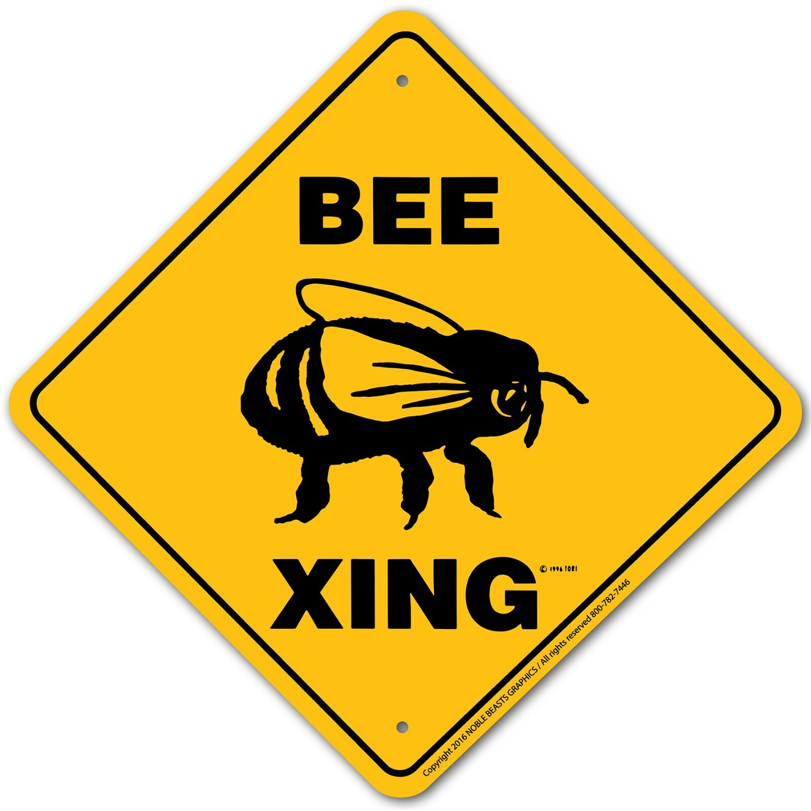 Bee Xing Sign Aluminum 12 in X 12 in #20858 | eBay