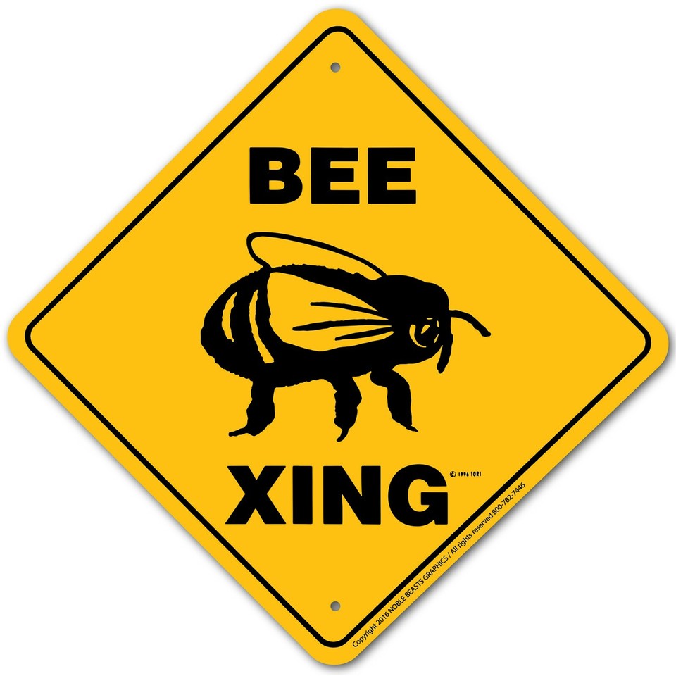 Bee Xing Sign Aluminum 12 in X 12 in #20858 | eBay