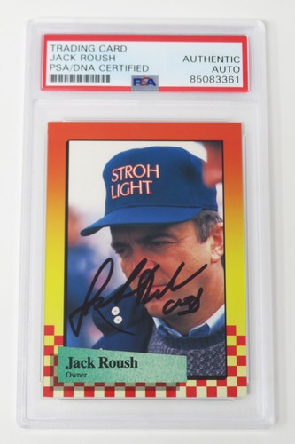 Jack Roush NASCAR HOF Signed Autograph Auto 1989 Maxx Rookie Card 134 ...