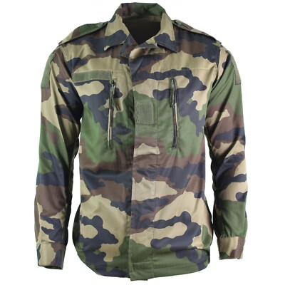 Genuine French army F2 combat jacket fatigue CE camo military issue ...