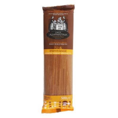Spaghetti No. 6 wholemeal from Sparta Greece 500g | 4 pcs per order ...