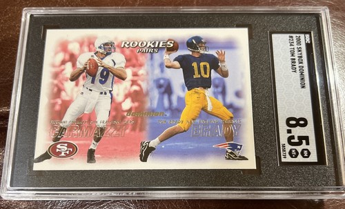 TOM BRADY MICHIGAN PATRIOTS 2000 SKYBOX DOMINION ROOKIE CARD #234 NM ...