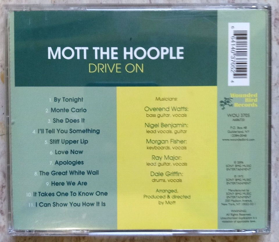Mott The Hoople - Drive On CD | eBay
